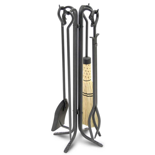 Pilgrim Forged Hearth Tool Set - Matte Black - Watson Brothers Patio ...