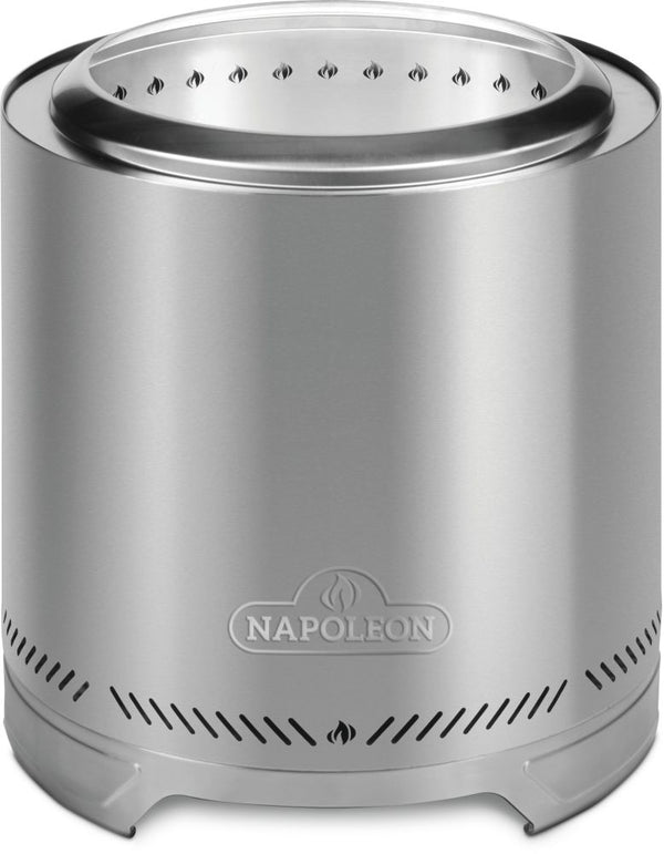Napoleon TIMBERWOLF Smokeless Wood Fire Pit, Medium (18"), Stainless S ...
