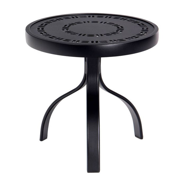 Deluxe Trellis Top Round Side Table - Watson Brothers Patio and Hearth
